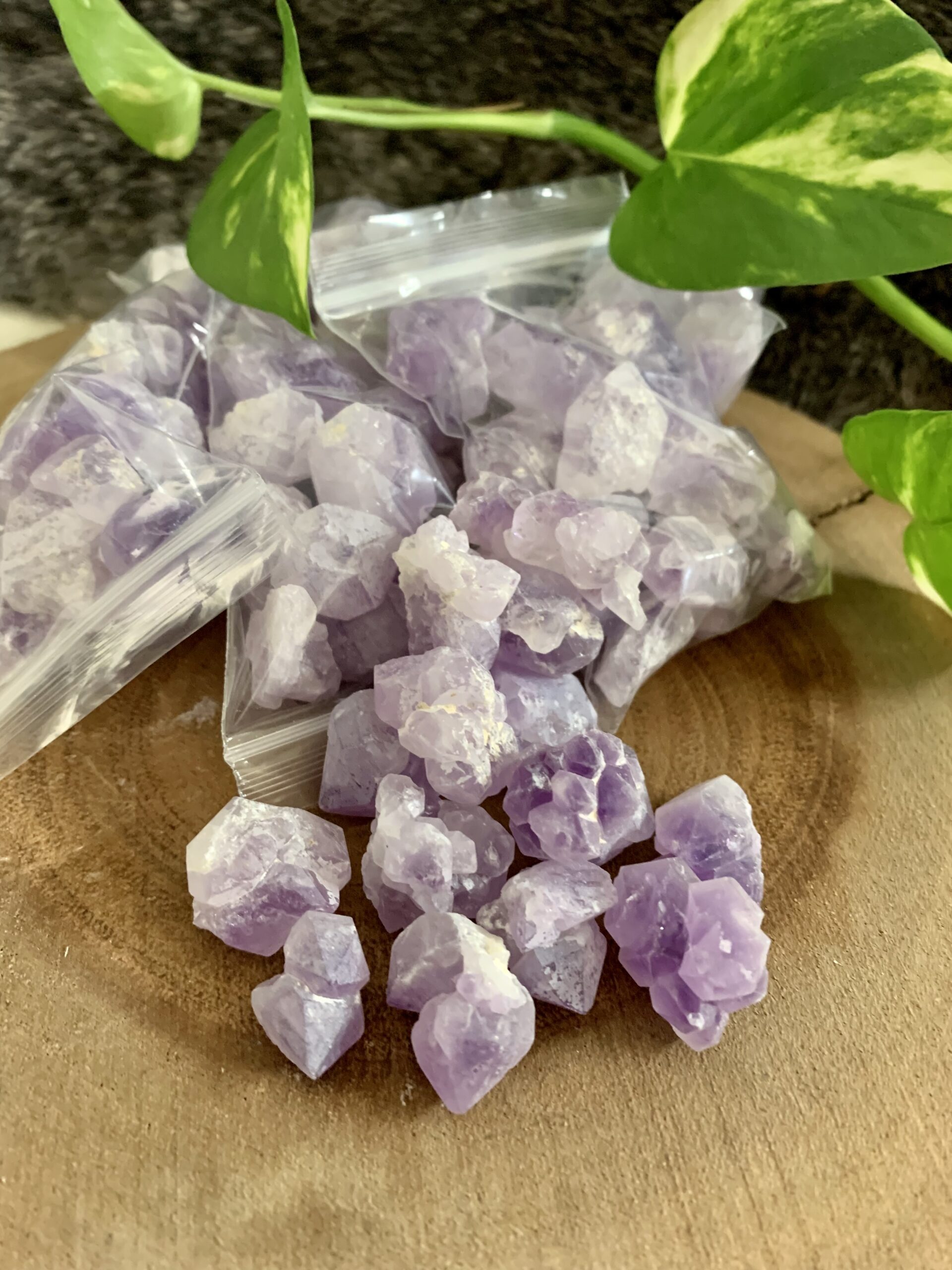 Amethyst Cluster Flower Bags – Witch Way Australia