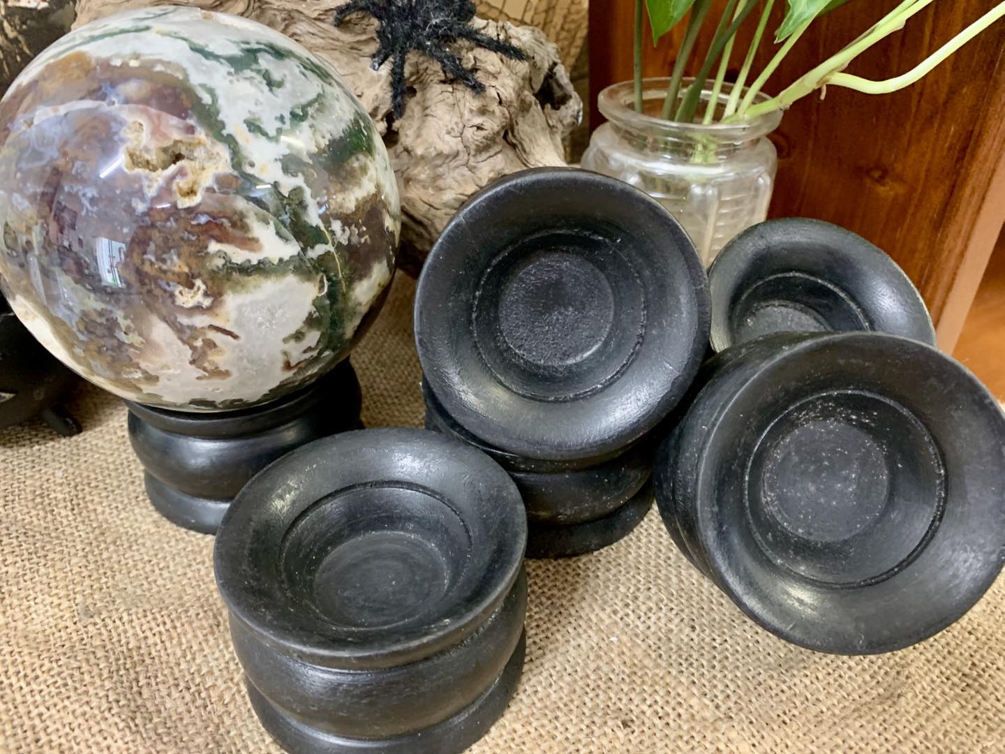 Heavy Duty Wooden Sphere Holder - Witch Way Australia